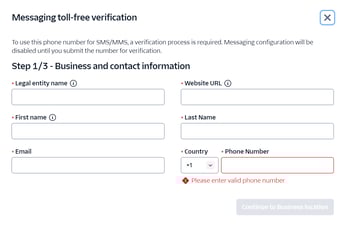 Twilio Toll-Free Verification Process